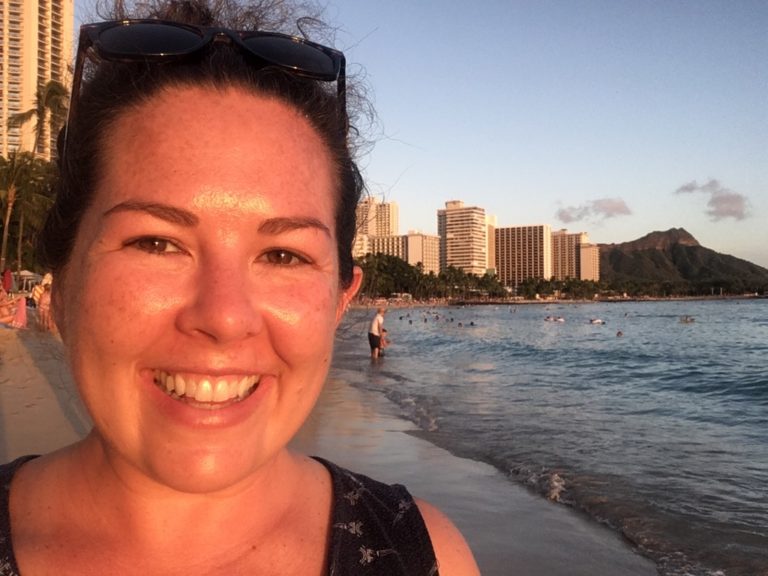 Honolulu, Hawaii – What Kelly is laughing about